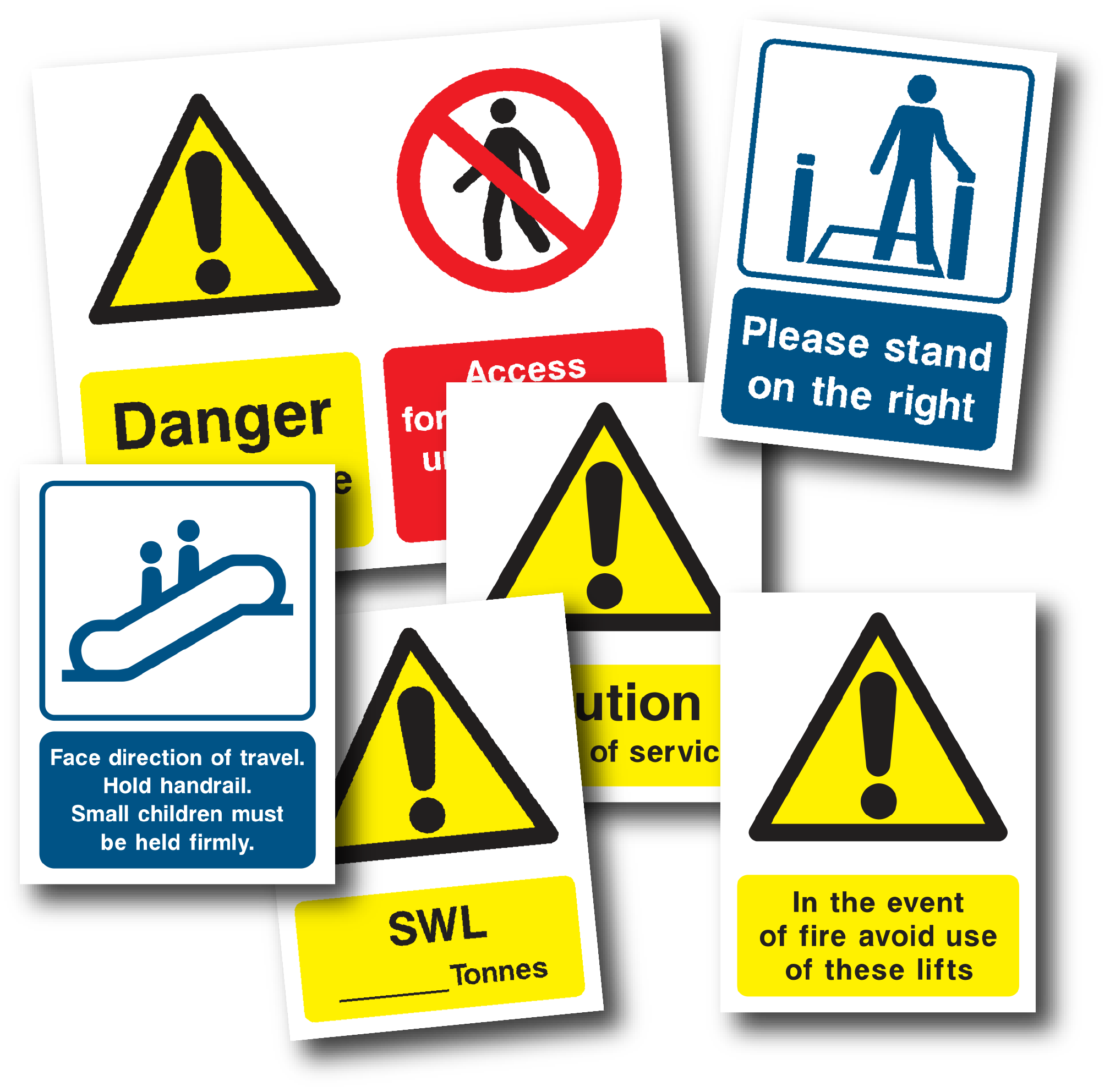 Lift Safety Signage by Safe Signs