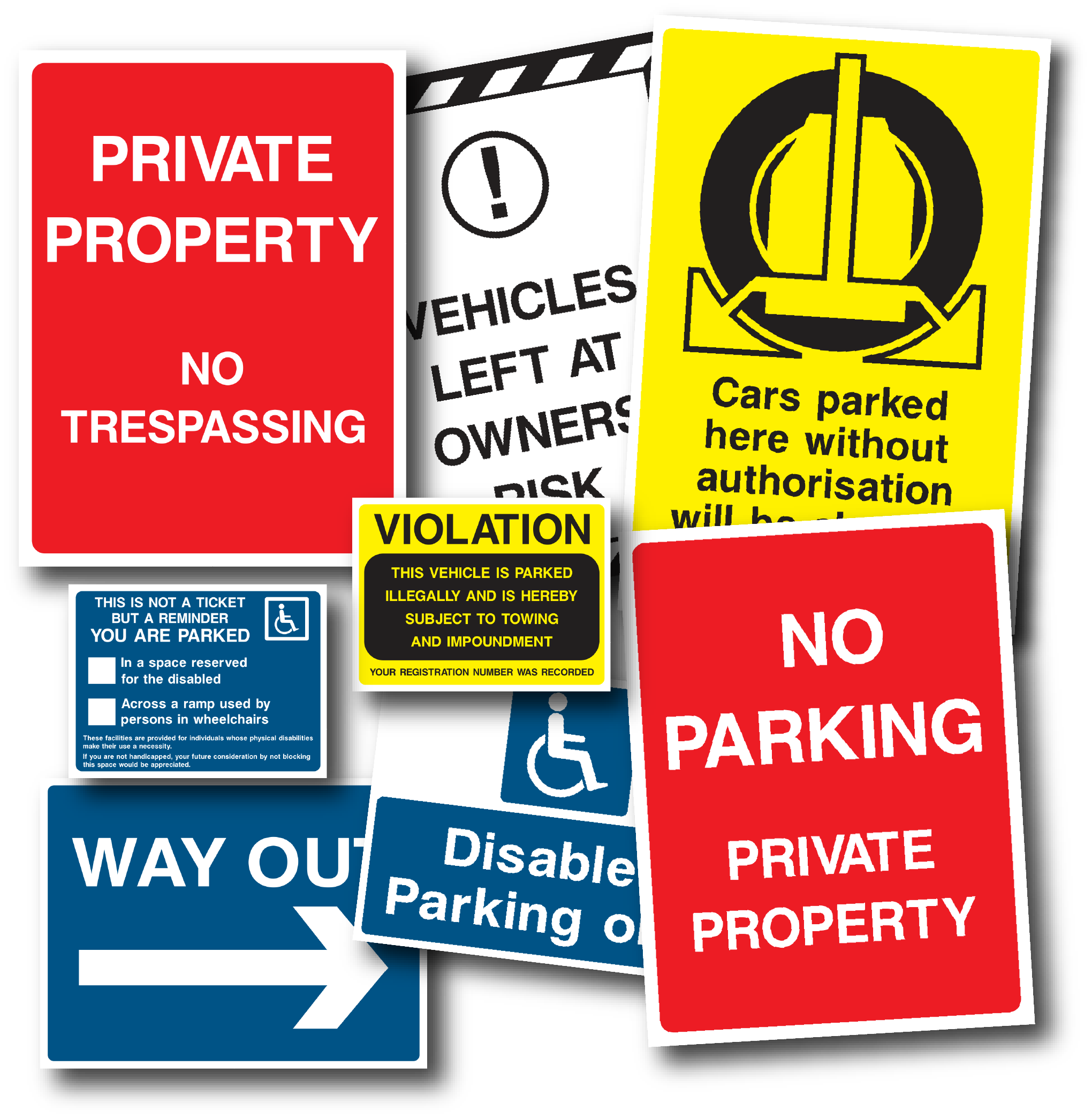 Parking Signage Collection: Enhance Safety – Safe Signs