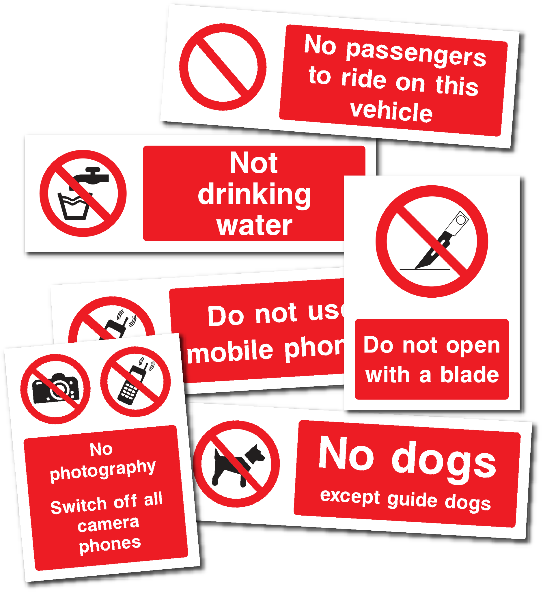 Prohibition General Signage by Safe Signs