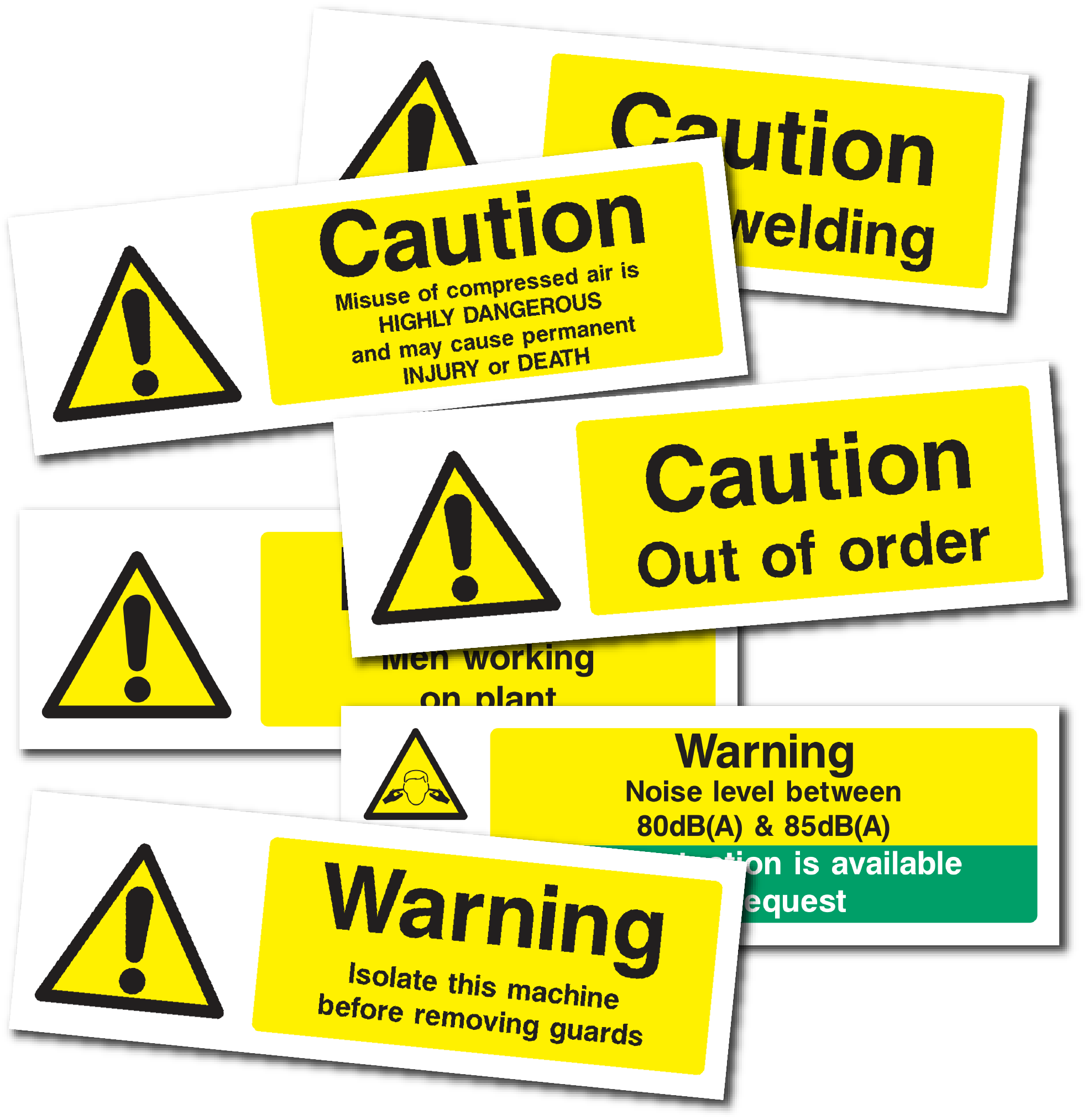 Machinery Hazard Signage by Safe Signs