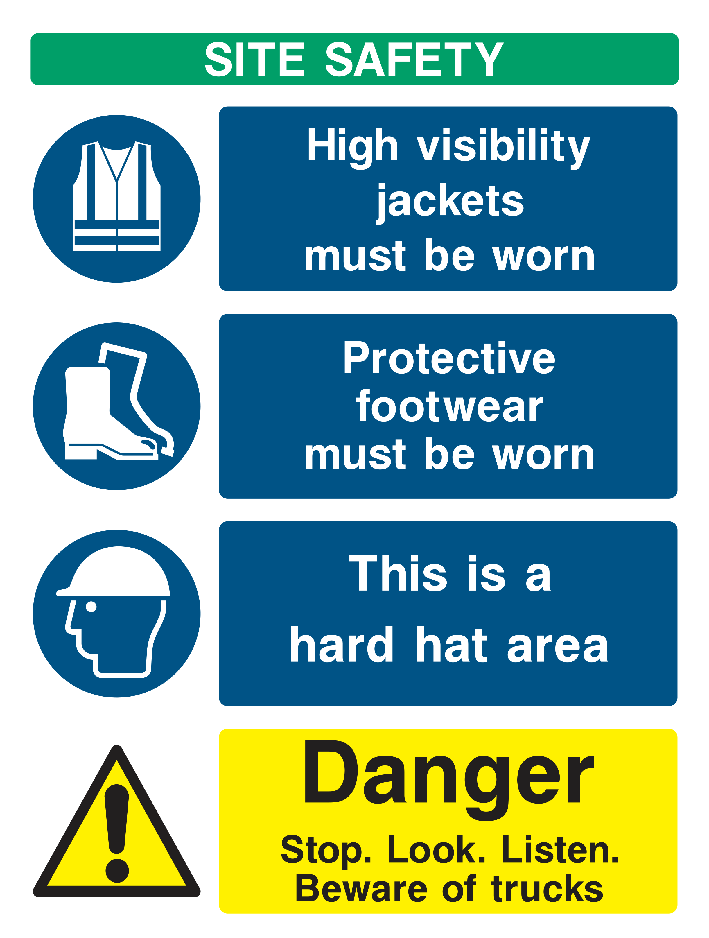 Site Safety v8 Sign by Safe Signs