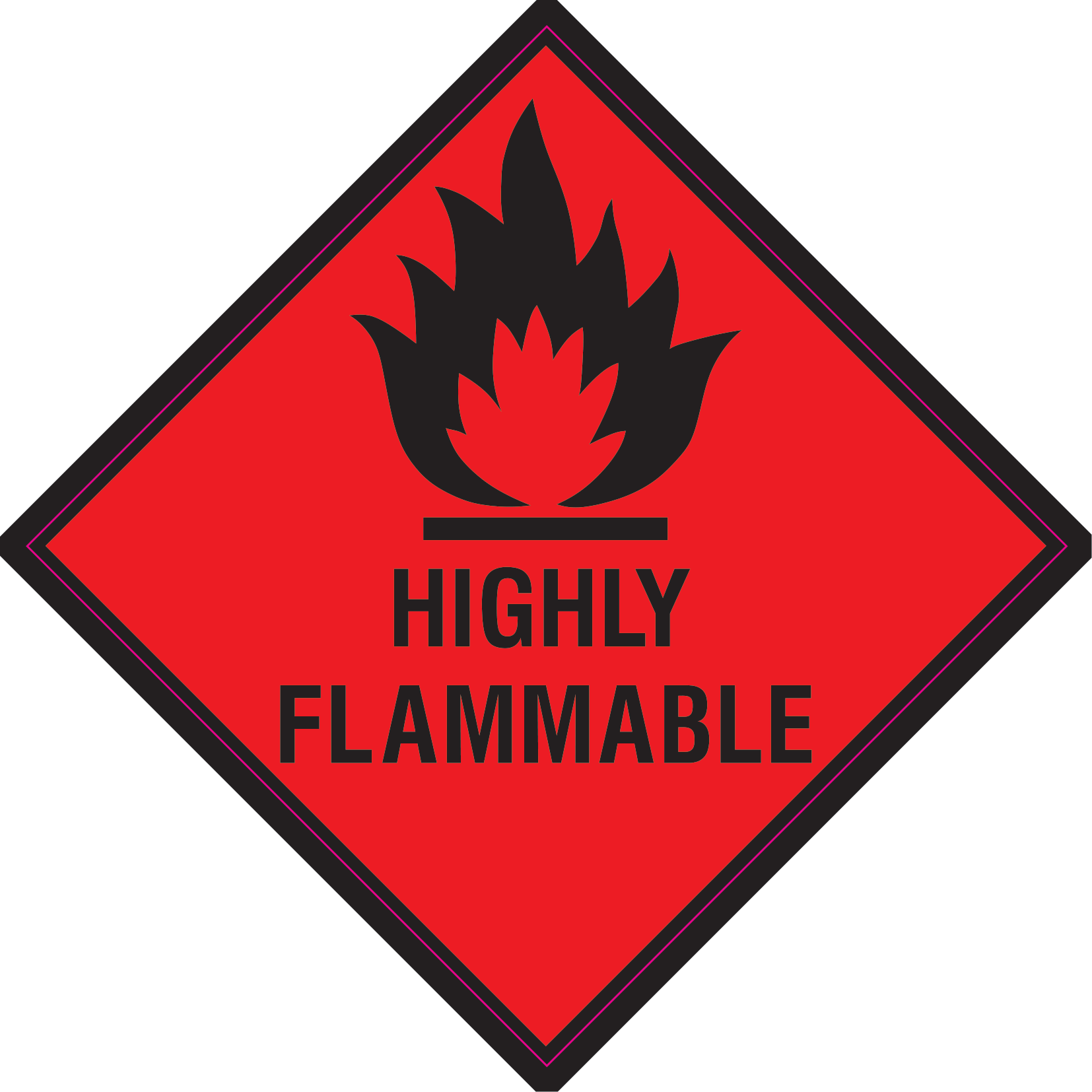 Highly Flammable Vinyl by Safe Signs