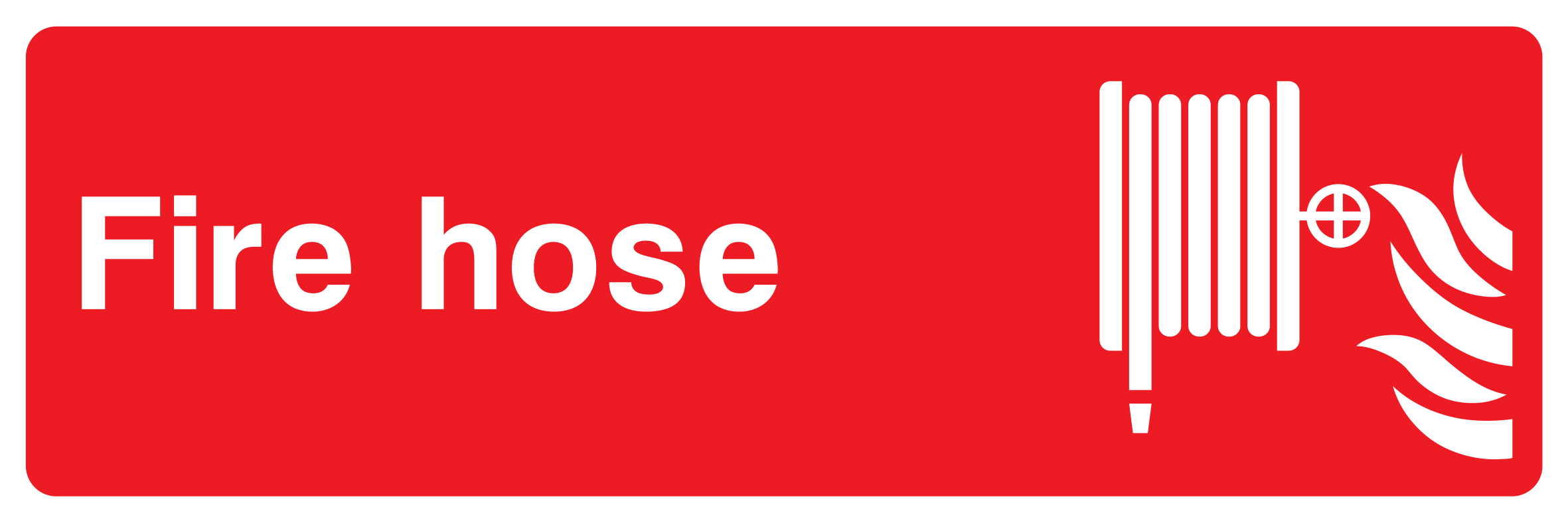 Fire hose Sign 2 by Safe Signs