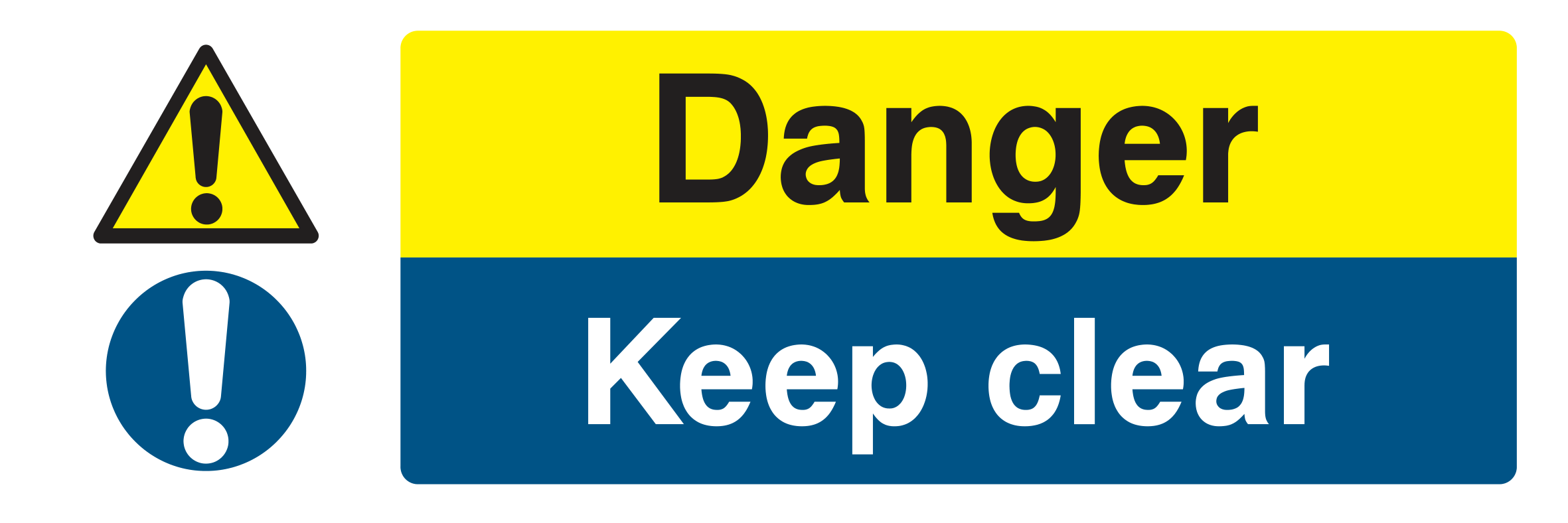 Danger Keep Clear Sign by Safe Signs